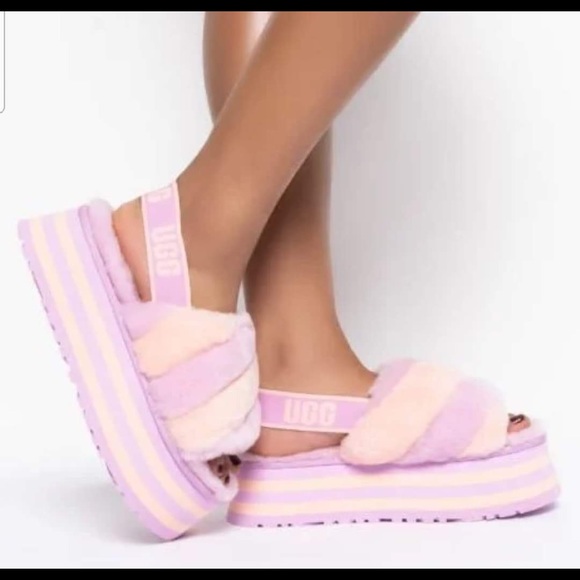 UGG | Shoes | Ugg Disco Stripe Slide | Poshmark